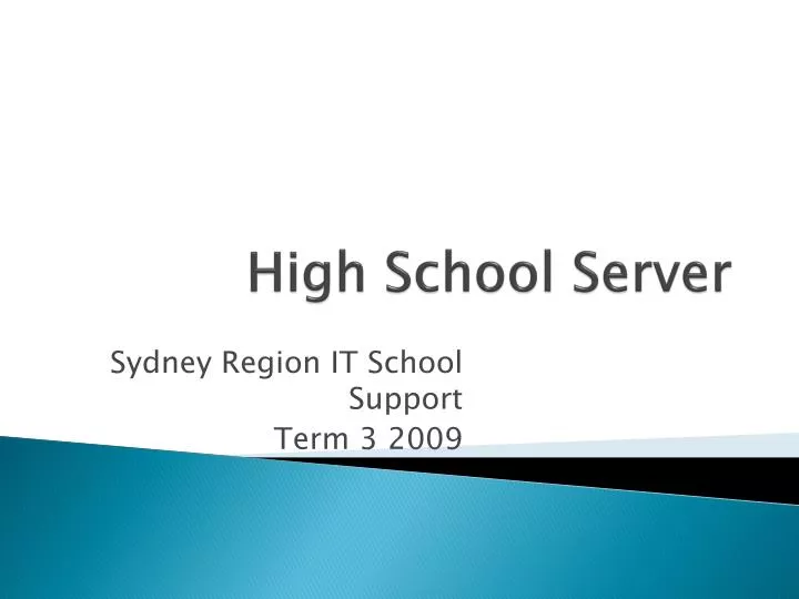 PPT - High School Server PowerPoint Presentation, free download - ID ...