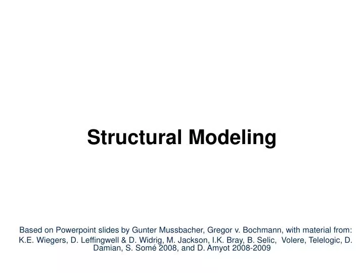 PPT - Structural Modeling PowerPoint Presentation, free download - ID ...