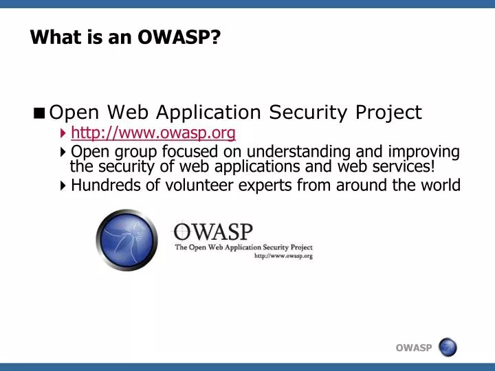 PPT - What is an OWASP? PowerPoint Presentation, free download - ID:2389087