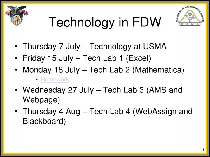 PPT - Technology in FDW PowerPoint Presentation, free download - ID:2389141
