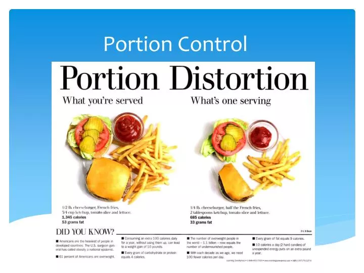 PPT - Portion Control PowerPoint Presentation, free download - ID:2389196