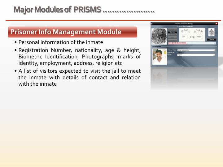 PPT - Prison Management System PRISMS PowerPoint Presentation - ID:2389249