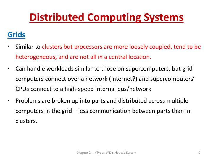 PPT - CHAPTER -2 TYPES OF DISTRIBUTED SYSTEMS PowerPoint Presentation ...