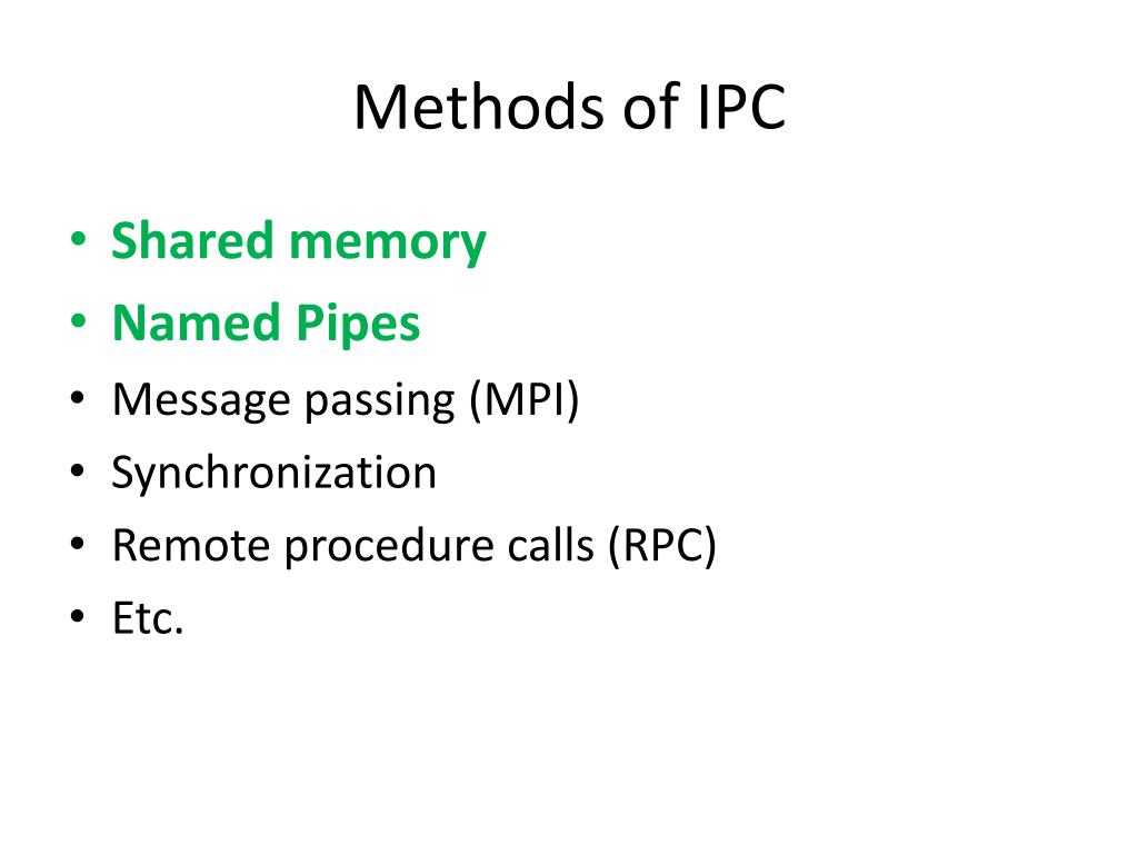 Ppt Inter Process Communication Ipc Using Shared Memory And Named