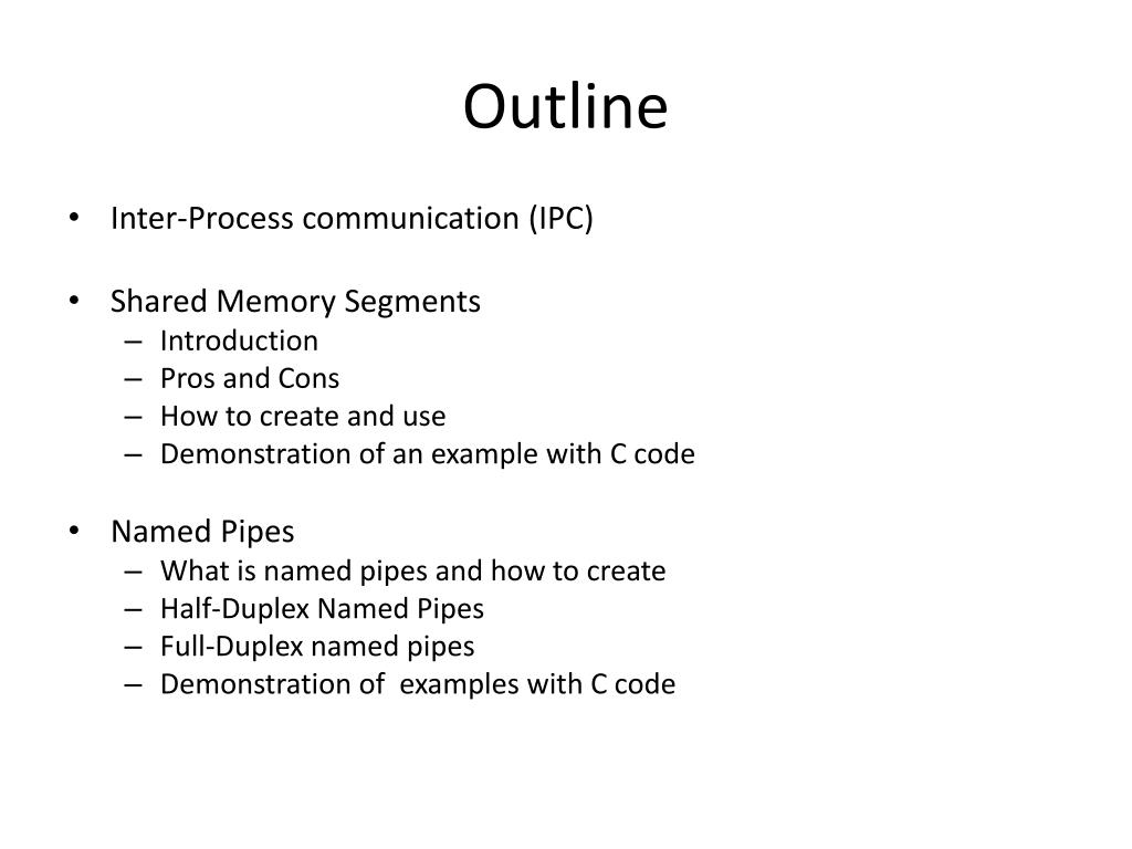 Ppt Inter Process Communication Ipc Using Shared Memory And Named