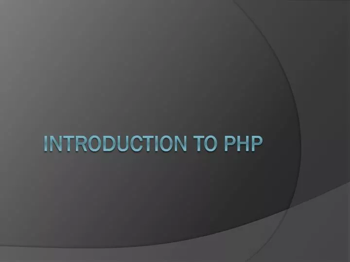 PPT - Introduction to PHP PowerPoint Presentation, free download - ID ...