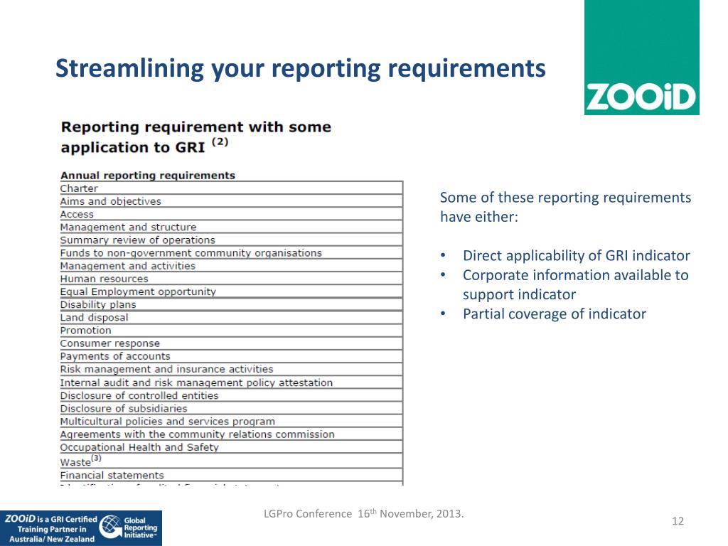 PPT - How Councils can incorporate GRI sustainability reporting into ...