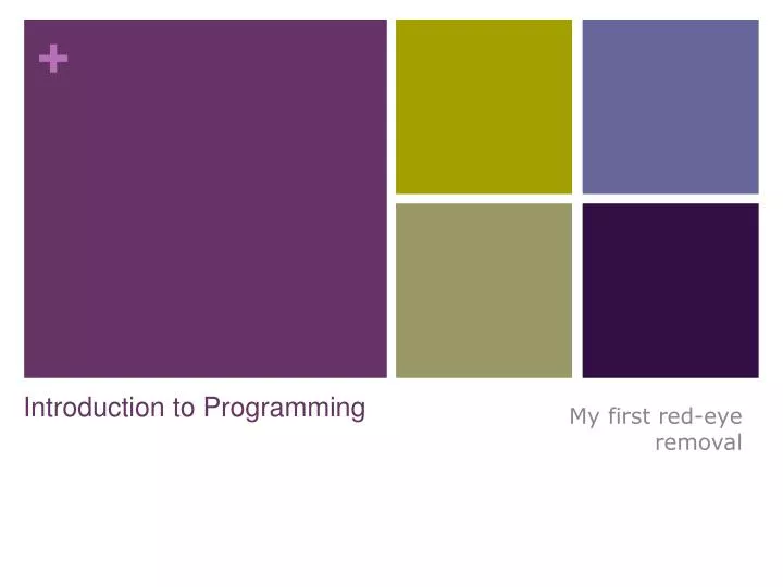 Ppt Introduction To Programming Powerpoint Presentation Free