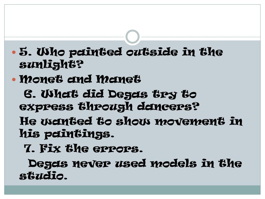 PPT - Edgar Degas, My Favorite Artist PowerPoint Presentation, free ...