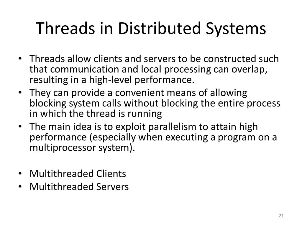 PPT - Distributed (Operating) Systems - Processes and Threads ... PPT - Distributed (Operating) Systems - Processes and Threads ...