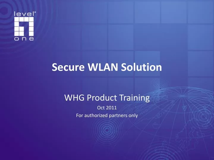 PPT - Secure WLAN Solution PowerPoint Presentation, free download - ID ...