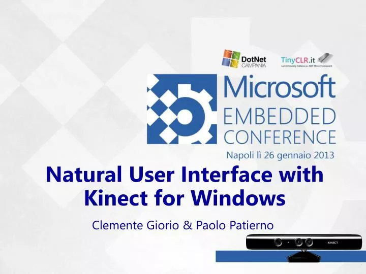 PPT - Natural User Interface with Kinect for Windows PowerPoint ...