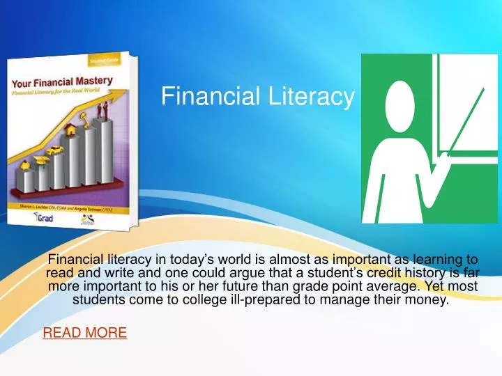 Ppt Financial Literacy Powerpoint Presentation Free Download Id