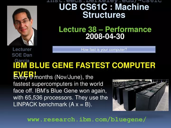 PPT - Ibm blue gene fastest computer ever! PowerPoint Presentation ...