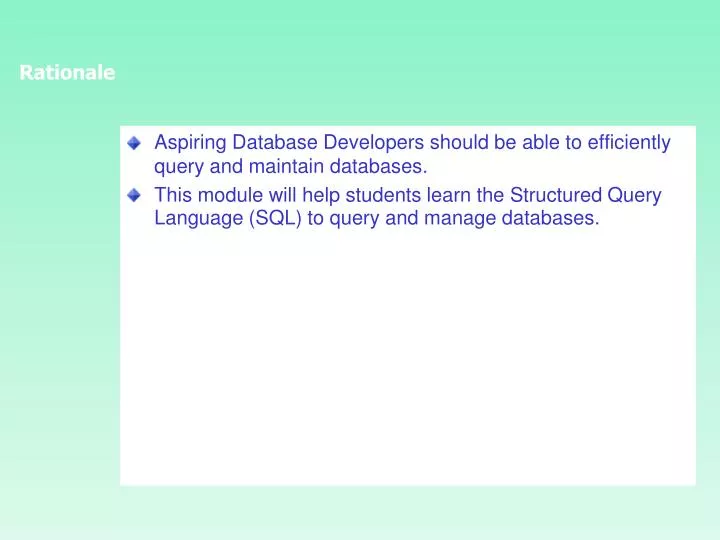 PPT - Rationale PowerPoint Presentation, free download - ID:2392802