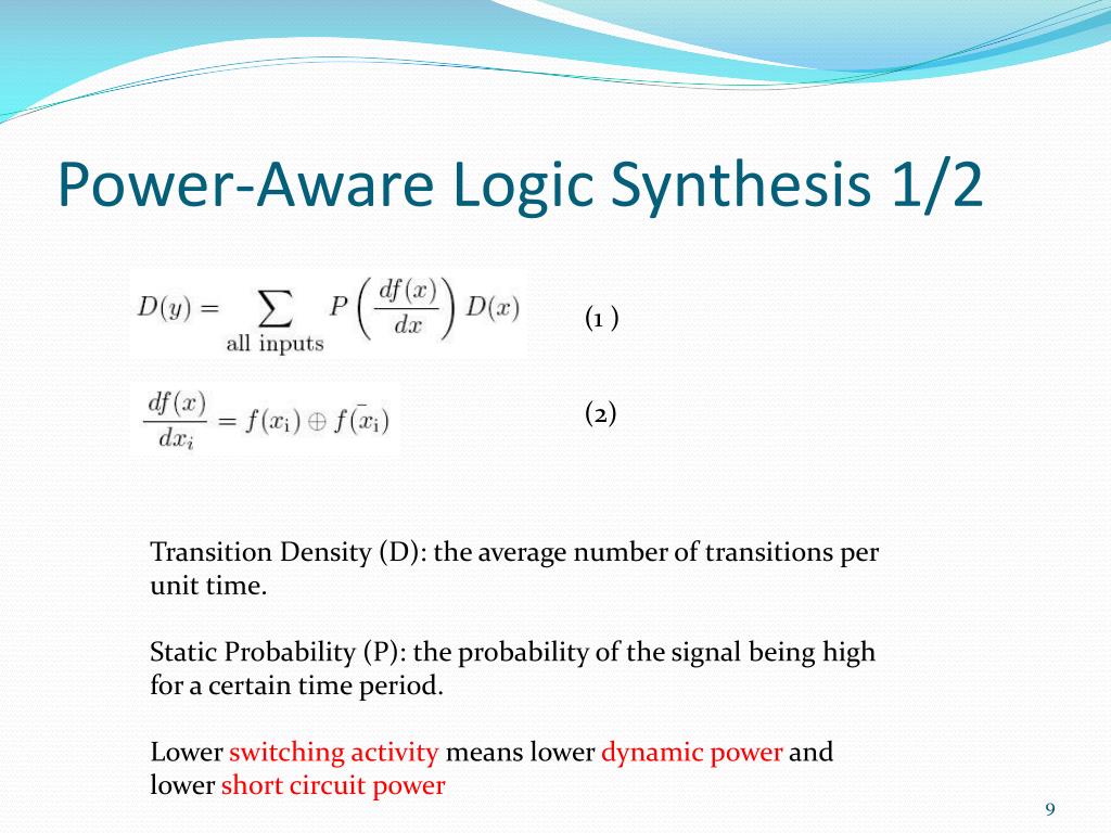 Ppt Power Aware Fpga Logic Synthesis Using Binary Decision Diagrams Powerpoint Presentation