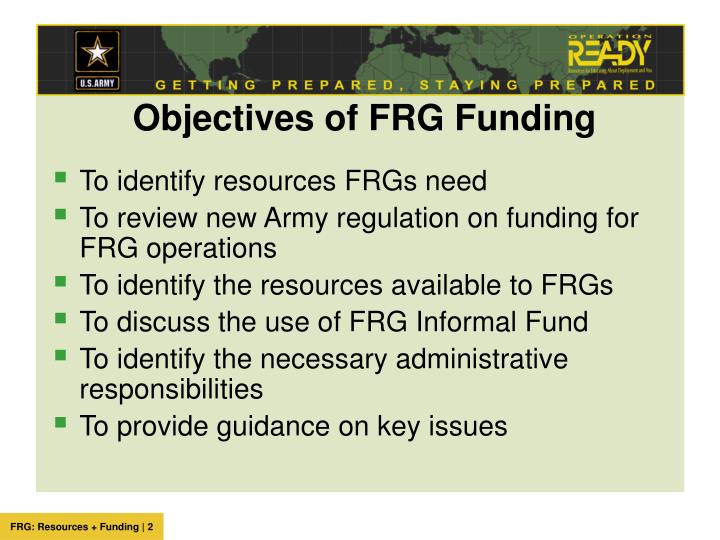 PPT - Resources and Funding for FRGs PowerPoint Presentation - ID:2392841