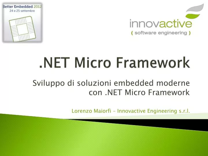 PPT - .NET Micro Framework PowerPoint Presentation, free download - ID ...