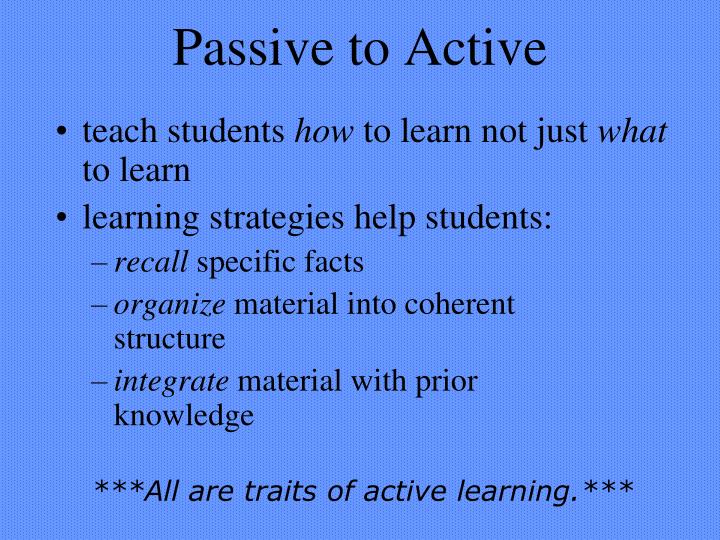 PPT - Teaching by Fostering Learning Strategies PowerPoint Presentation ...