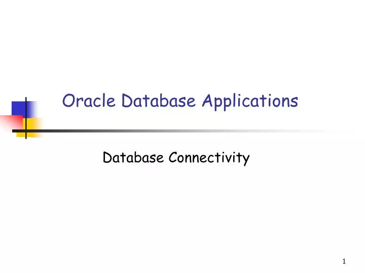 Ppt Oracle Database Applications Powerpoint Presentation Free