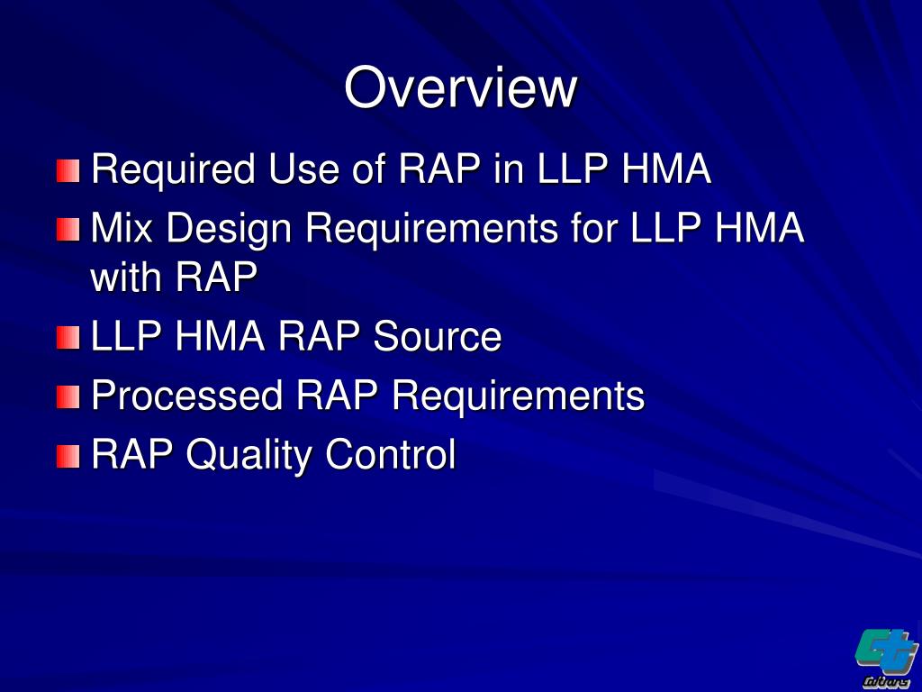 PPT - LLP HMA Reclaimed Asphalt Pavement ( RAP) PowerPoint Presentation ...
