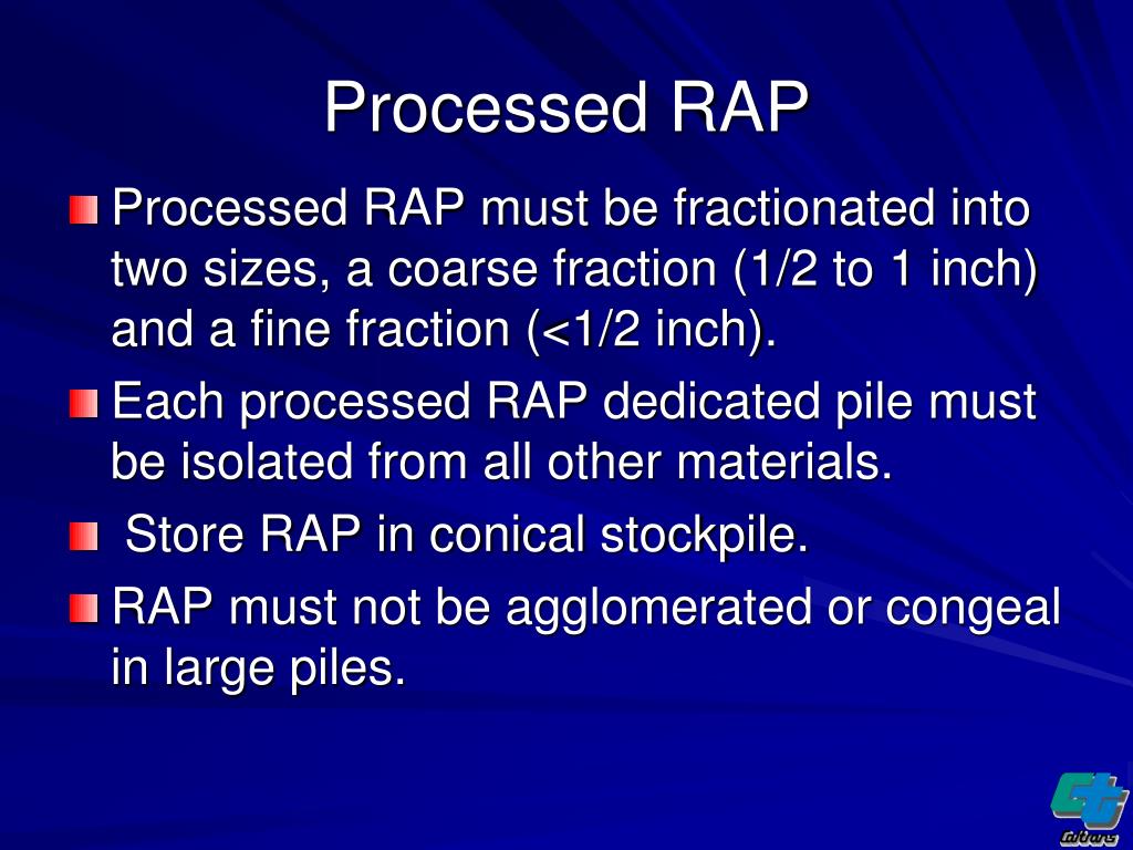 PPT - LLP HMA Reclaimed Asphalt Pavement ( RAP) PowerPoint Presentation ...