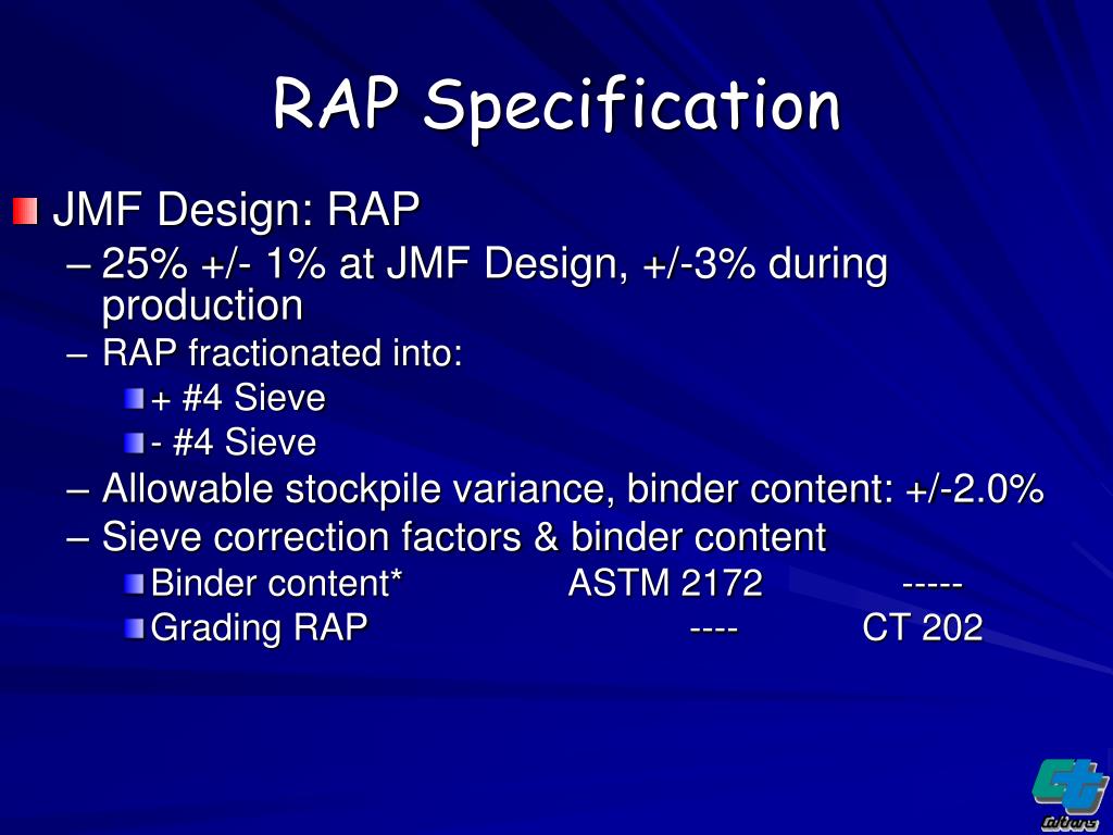 PPT - LLP HMA Reclaimed Asphalt Pavement ( RAP) PowerPoint Presentation ...