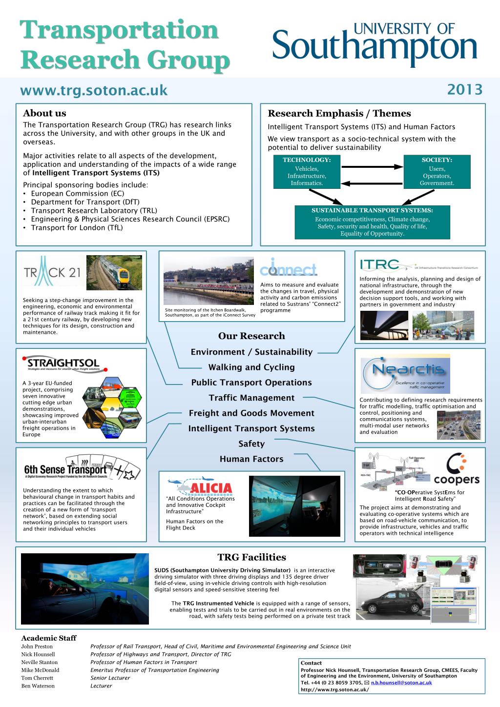 PPT - Our Research Environment / Sustainability Walking and Cycling ...