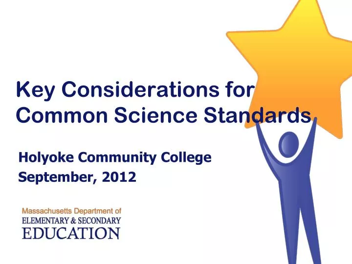 PPT - Key Considerations for Common Science Standards PowerPoint ...