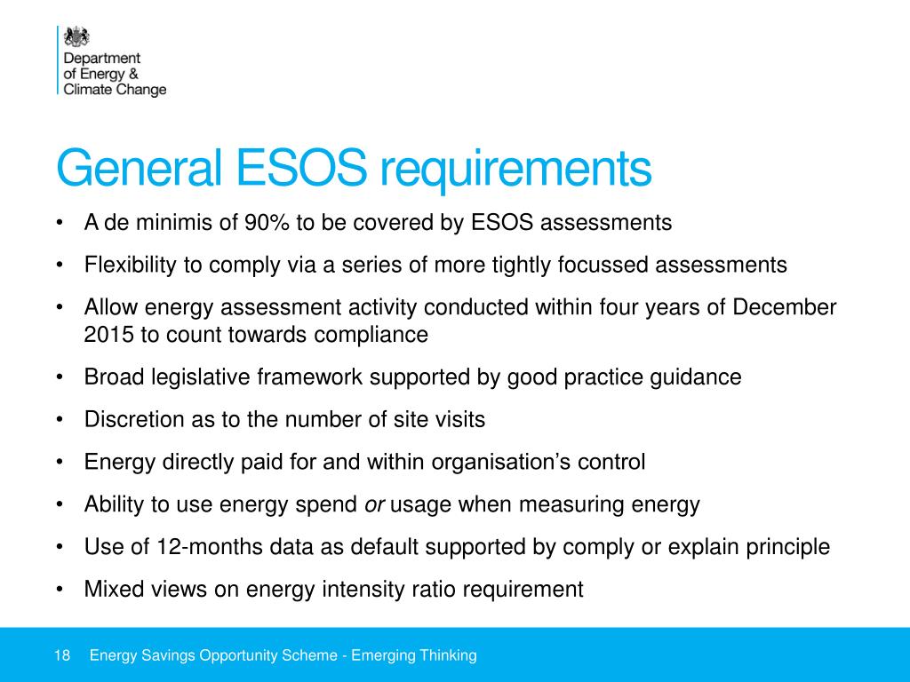 PPT - Achieving esos compliance session chair: EMMA CLANCY CEO ...