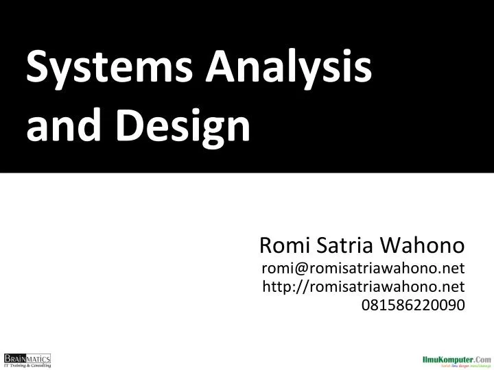 PPT - Systems Analysis and Design PowerPoint Presentation, free ...