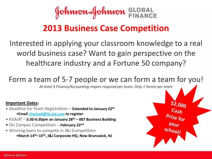 PPT - 2013 Business Case Competition PowerPoint Presentation, free ...
