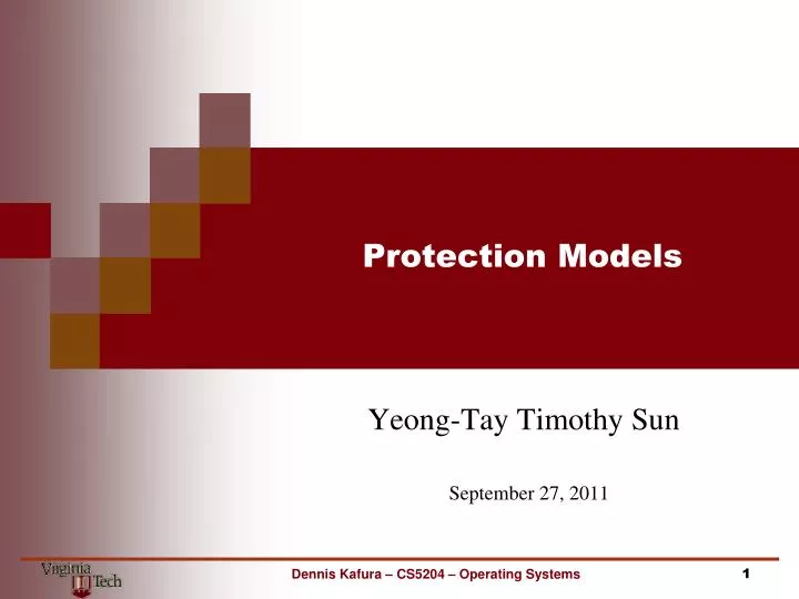 PPT - Protection Models PowerPoint Presentation, free download - ID:2395987