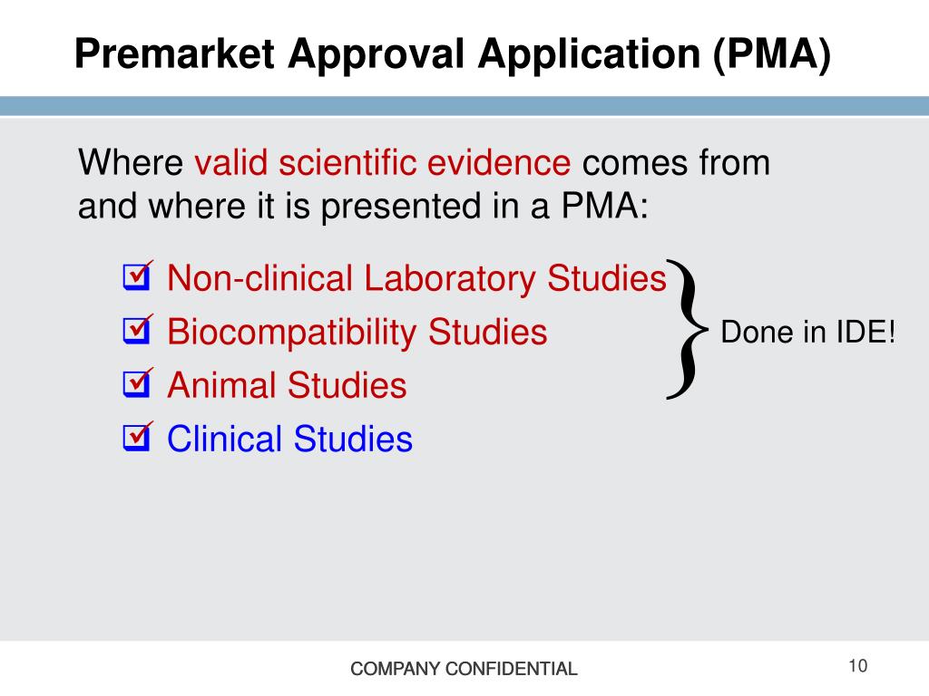 PPT - IMDMC Regulatory 101 Pathways to Market PMA, HDE, De novo 510(k ...