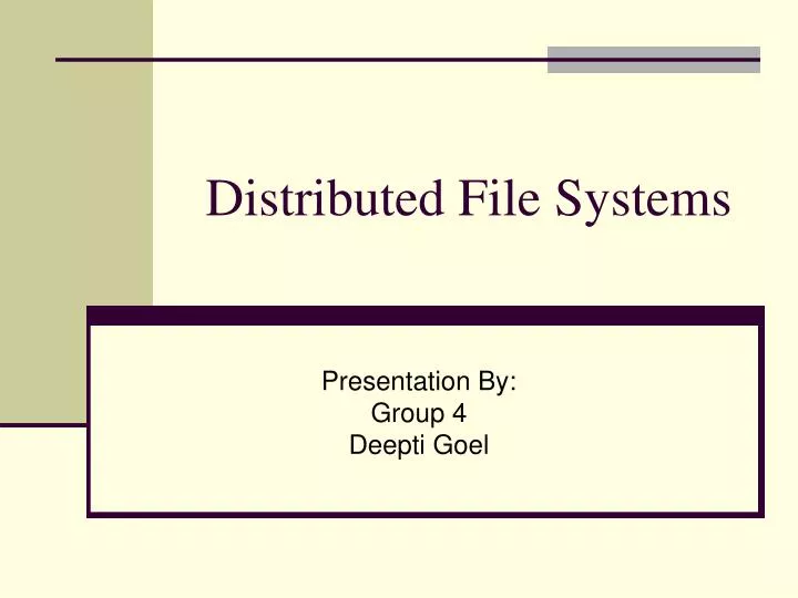 Ppt Distributed File Systems Powerpoint Presentation Free Download 8349