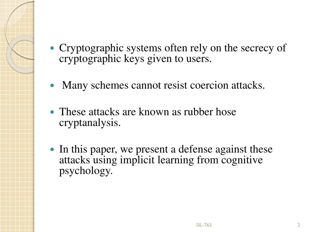 PPT - Neuroscience Meets Cryptography: Designing Crypto Primitives ...