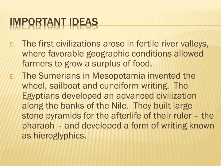 PPT - Unit 2 – Chapter 5: The Rise of River Valley Civilizations ...