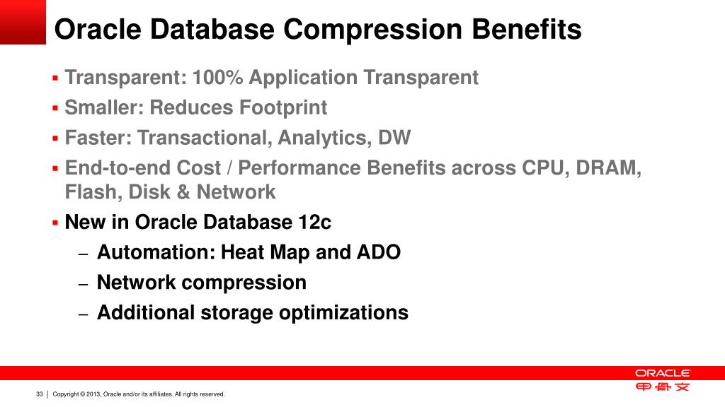 Ppt Oracle Database Compression With Oracle Database 12c Powerpoint Presentation Id2397020 5206