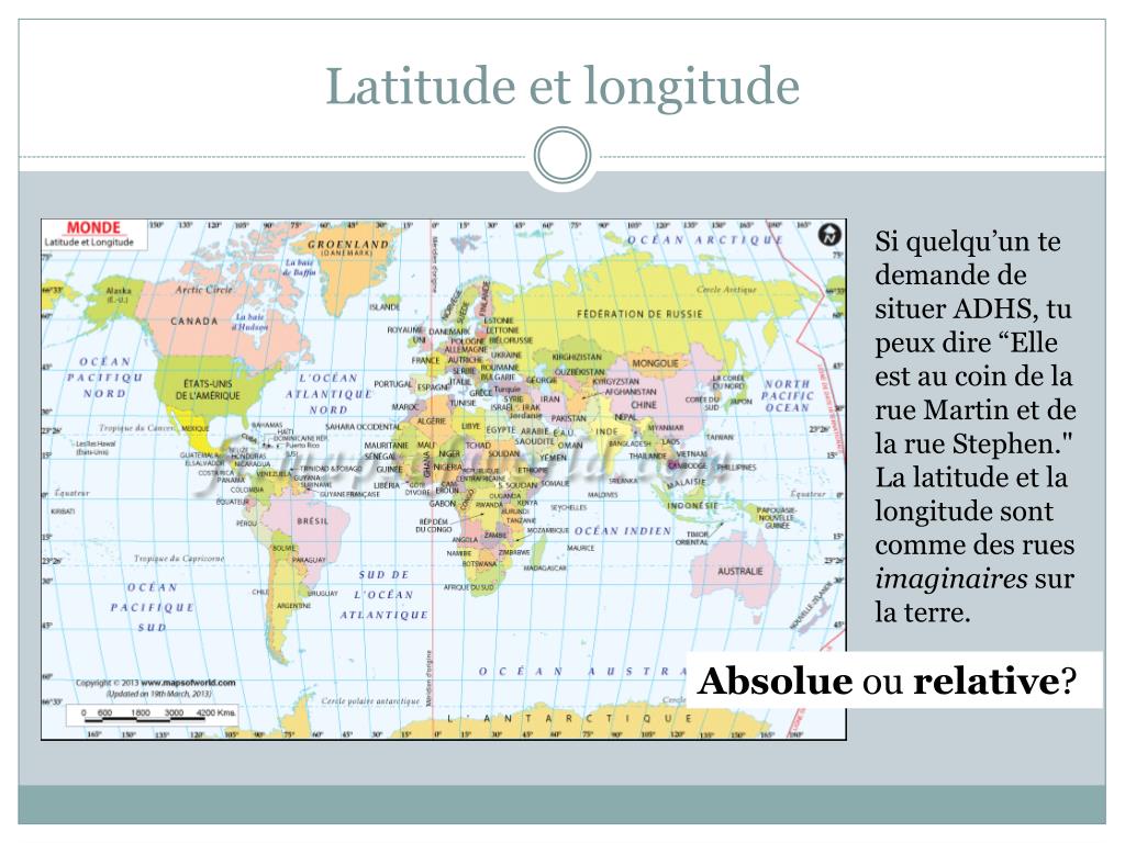 PPT - La boîte d’outils du géographe: Latitude et longitude PowerPoint ...