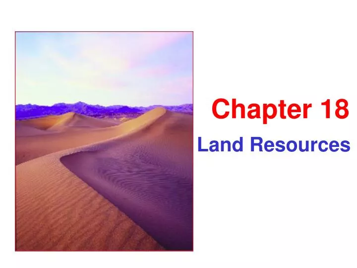 PPT - Land Resources PowerPoint Presentation, free download - ID:2397269