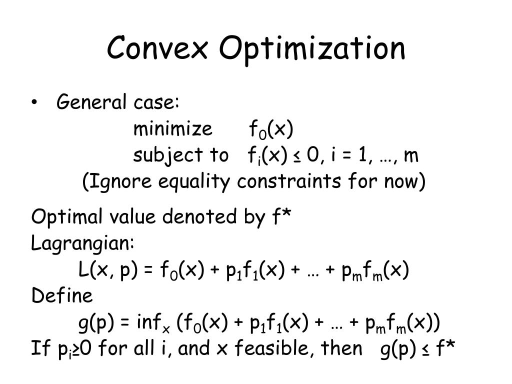 Convex Optimization Convex Optimization