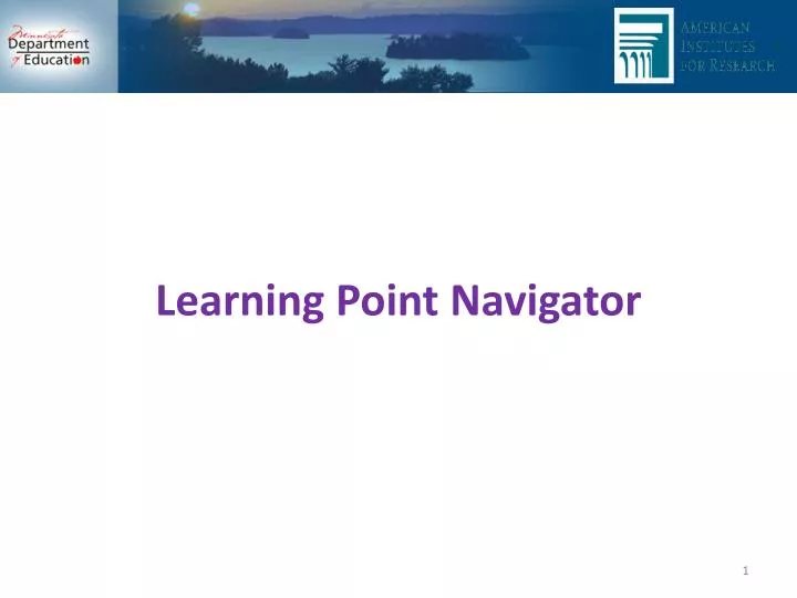 PPT - Learning Point Navigator PowerPoint Presentation, free download ...