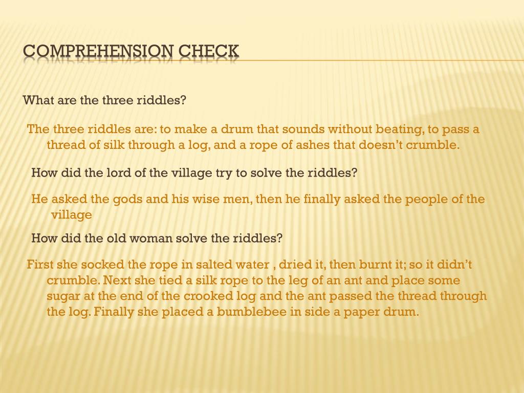 PPT - THE WISE OLD WOMAN Pages 207-212 Elements of literature ...