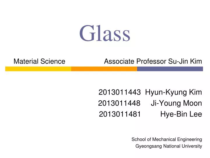 PPT - Glass PowerPoint Presentation, free download - ID:2397910