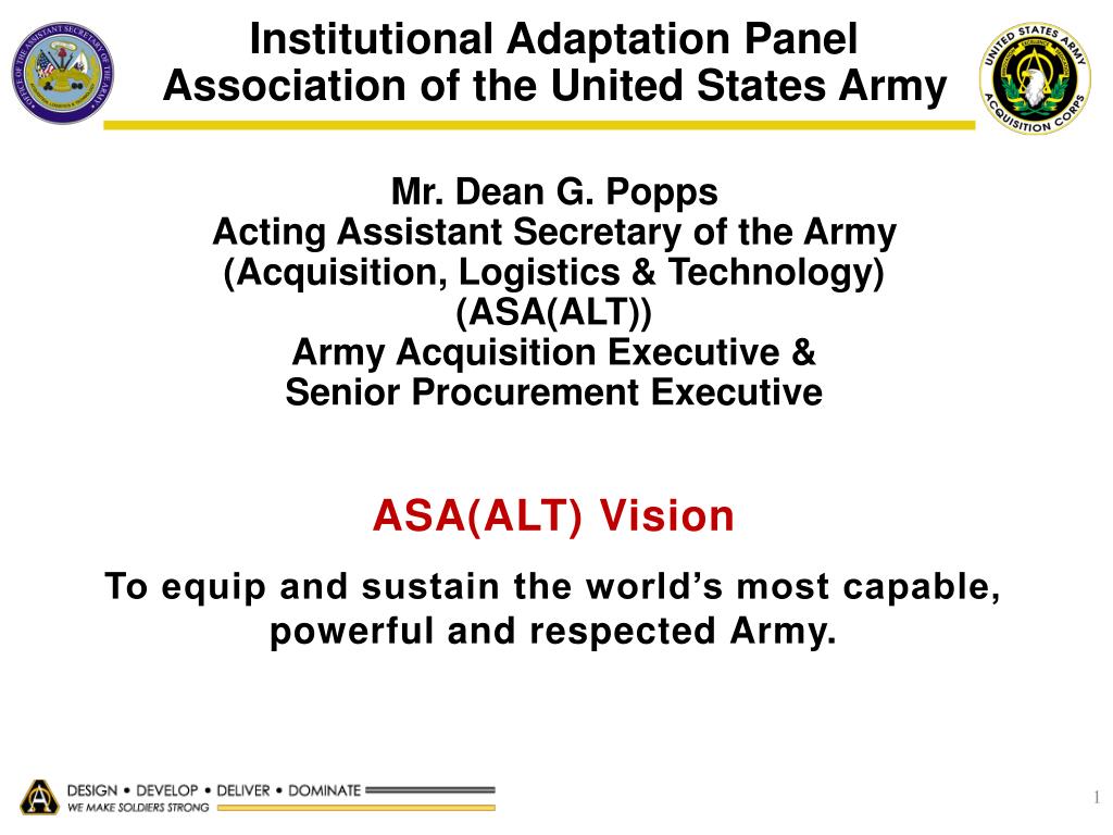 PPT - Institutional Adaptation Panel Association of the United States ...