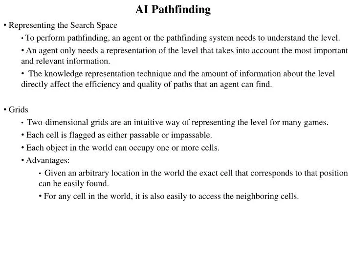 PPT - AI Pathfinding PowerPoint Presentation, free download - ID:2398312