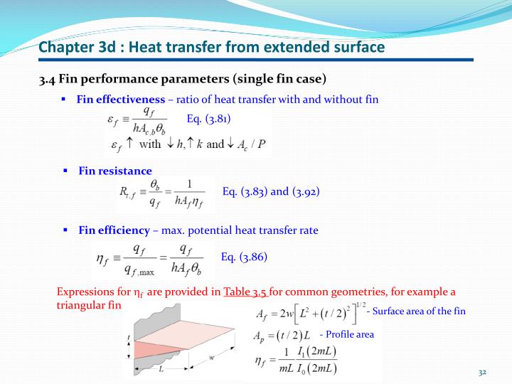 PPT - 1D, Steady State Heat Transfer with Heat Generation Fins and ...