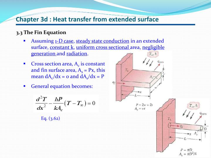 PPT - 1D, Steady State Heat Transfer with Heat Generation Fins and ...