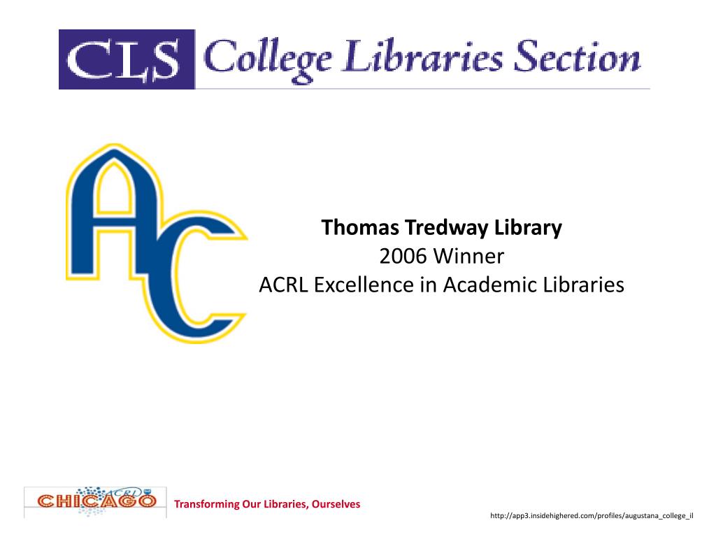 PPT - Innovation in College Librarianship Award Value Enhanced ...