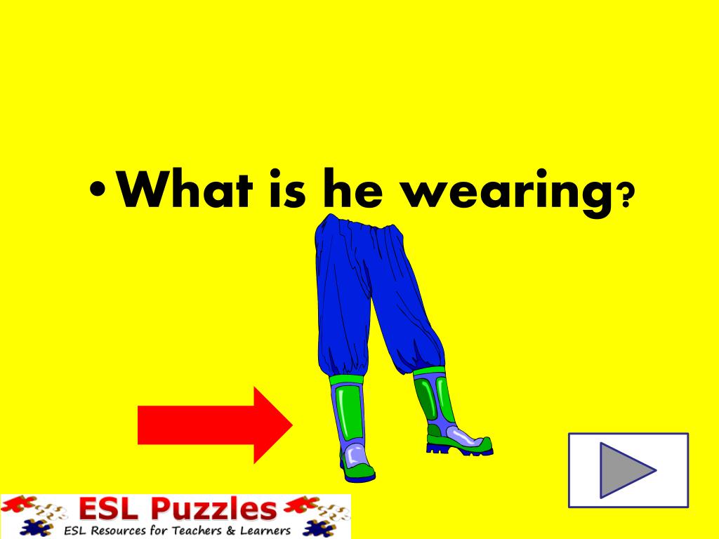 PPT - Belt Gloves Coat What is he wearing? Shirt Jeans Sweater ...